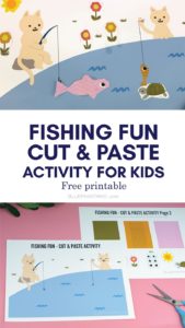 Fishing fun- Cut & Paste Activity for Kids (free printable) – Bluefin Works